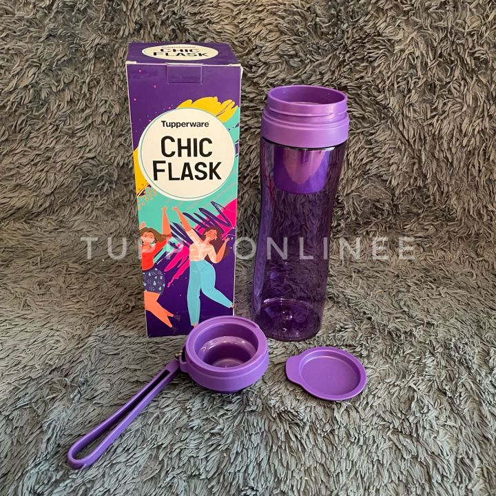 Tupperware Chic Flask 700 ml dan 500 mL Botol Minum Set Tempat Minum ...