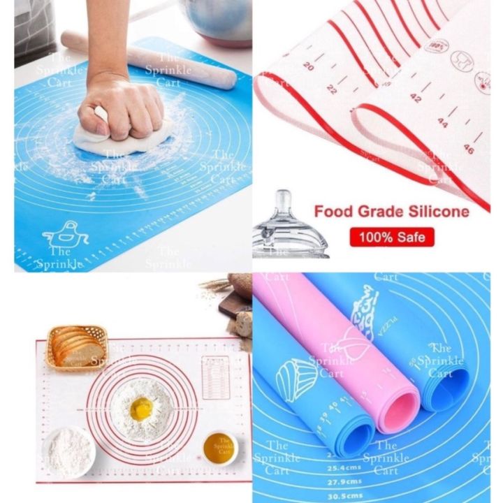 Non stick Silicone mat Kneading Dough Mat 40x50cm | Lazada PH