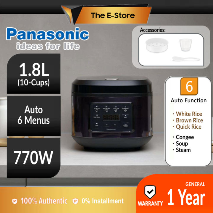 Panasonic 1.8L Microcomputer Smart Rice Cooker (10 cups) | SR-DA182KSK ...