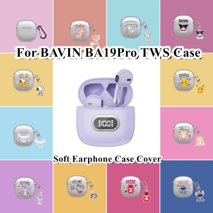 READY STOCK! For BAVIN BA19 TWS Case Summer Style Cartoon Soft Silicone ...