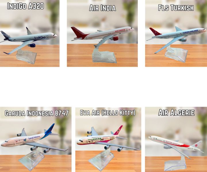 Diecast Vintage Airplane - IndiGo A320 ,Garuda Indonesia B747, Air ...