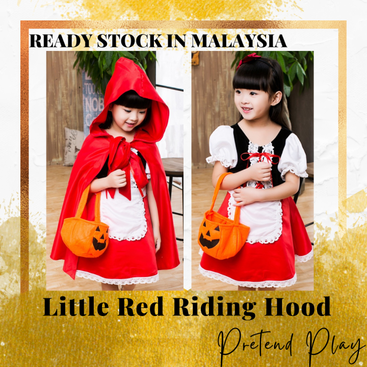 Kids Pretend Play - Costume Role Animation For Little Red Riding Hood ...