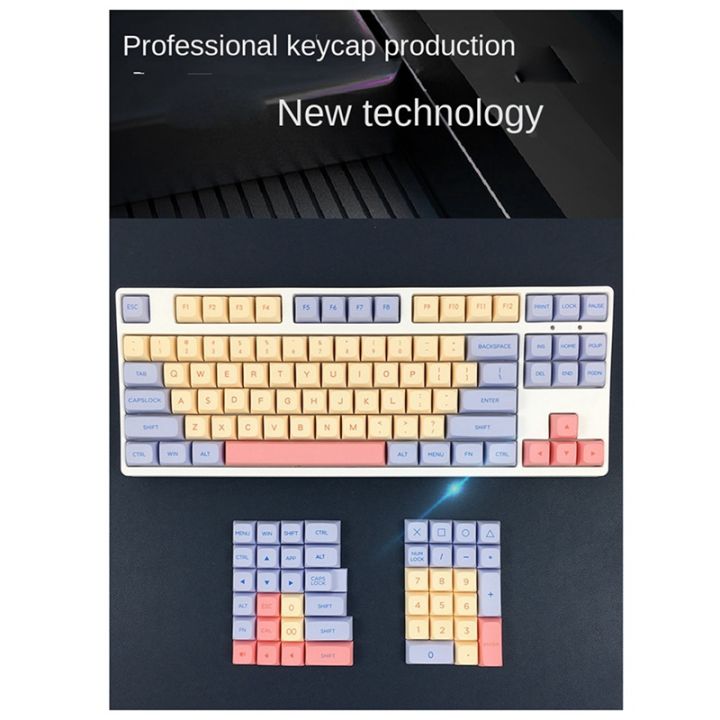 132 Keys PBT Pink Cute Keycaps Dye-Sublimation Key Caps XDA Keycap Set ...
