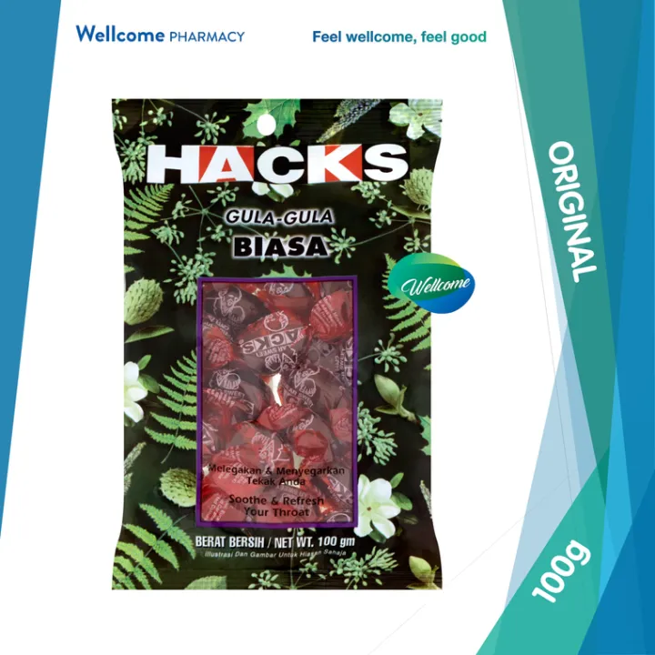 Hacks Original Herbal Cough Candy - 100g | Lazada