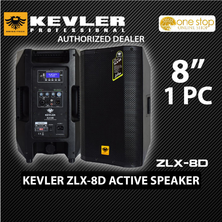 Kevler Professional ZLX-8D 8" Active Speaker System 250W with USB ...