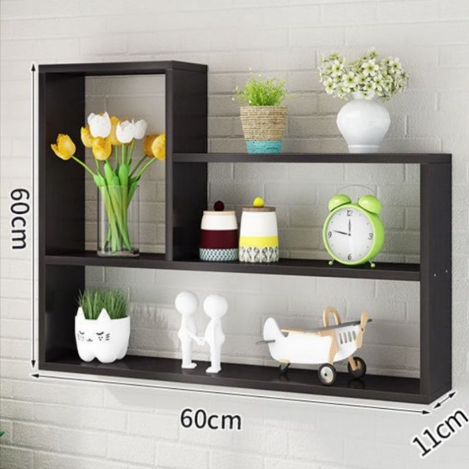 Wooden Shelf Wall Book Shelf Home Decor Floating Hanging Shelves ...