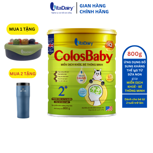 [MUA 1 TẶNG ĐỒ ĐẬP CHUỘT, MUA 2 TẶNG LY GIỮ NHIỆT] Sữa bột ColosBaby IQ ...