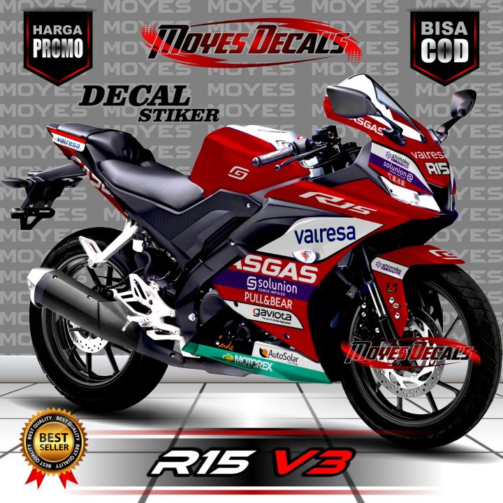 (⭐⭐⭐⭐⭐) Decal Variasi Yamaha R15 V3 // Stiker Custom R15 V3 Fullbody ...