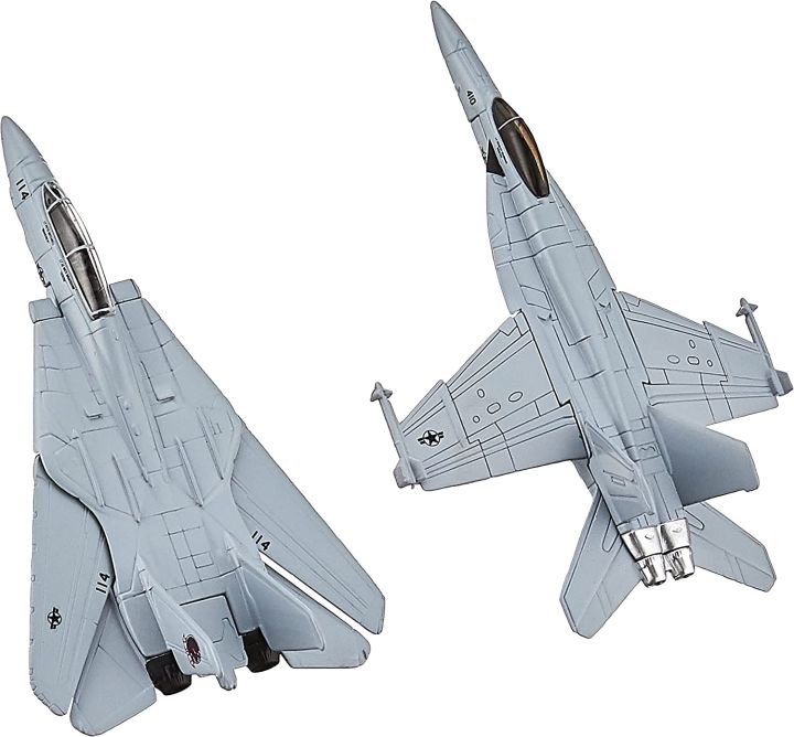 Top Gun Maverick and Goose's F14 Tomcat Top Gun 1986 & Rooster's F/A-18 ...
