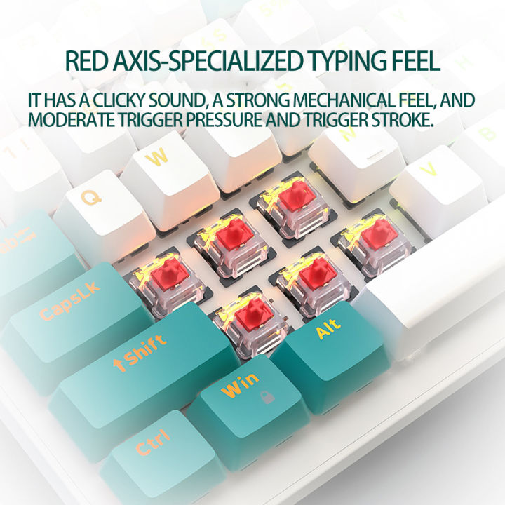 [rijb] K3 Mechanical Keyboard Wired RBG Colorful Light Effect Game ...