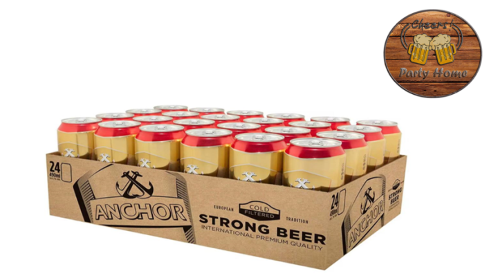 Anchor Strong Beer Can 24 x 490ML 8% alc [BBD: 10/26] special promo $91 ...