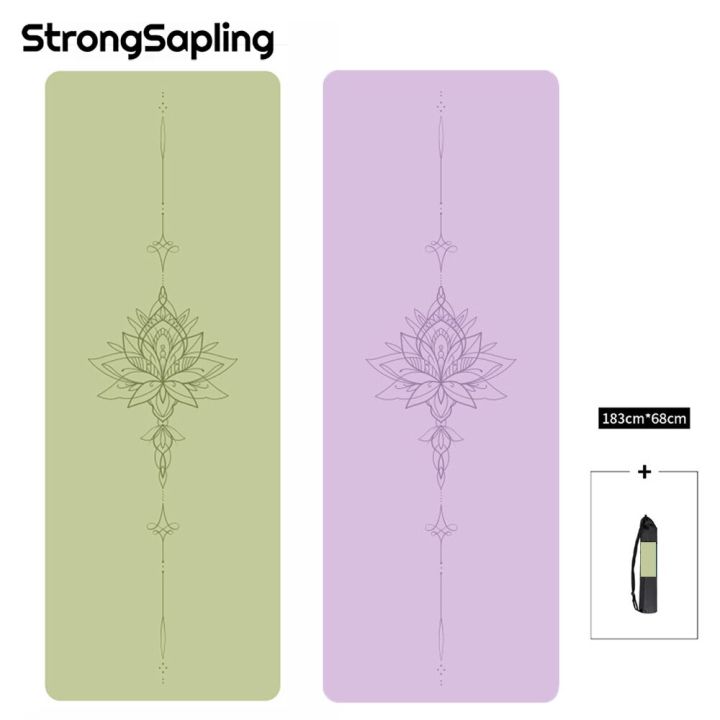 High Quality Pu Natural Rubber 5Mm Yoga Mat Non-Slip Widen Yoga Mat ...