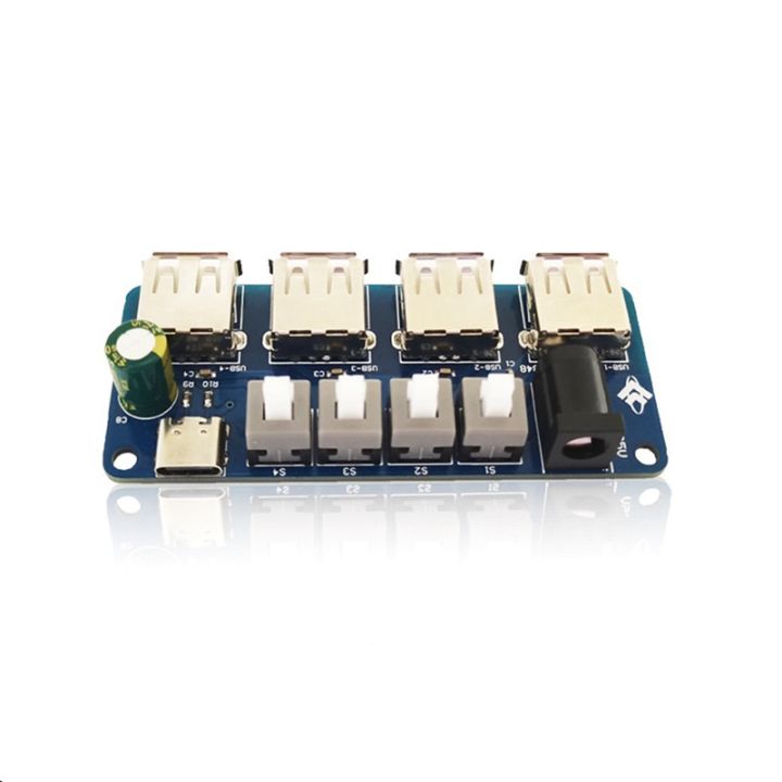 Button Power Extension Module 5V Power Supply 4 Way USB Power ...