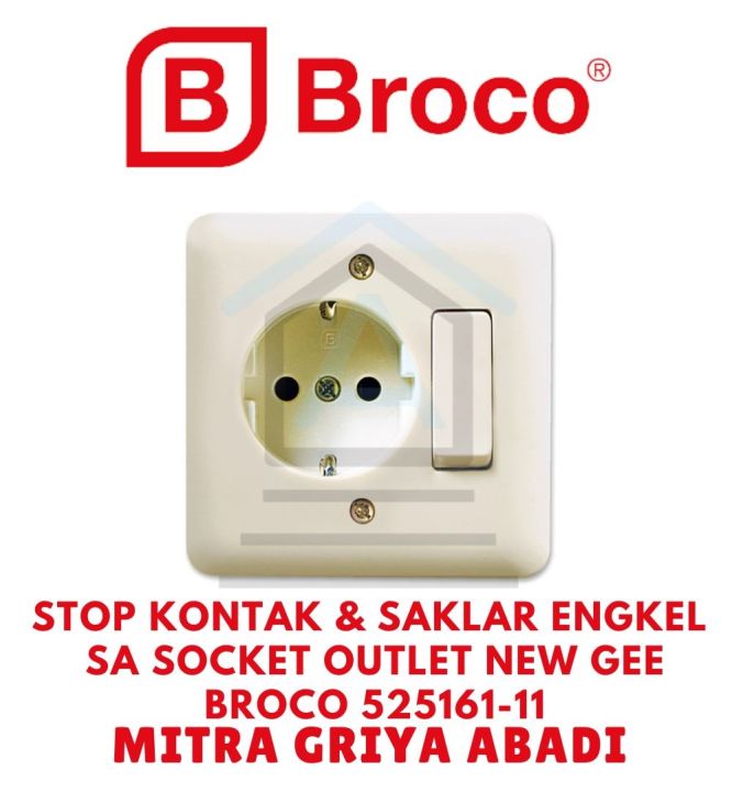 Stop Kontak & Saklar Engkel Inbow New Gee Broco 525161-11 | Lazada ...