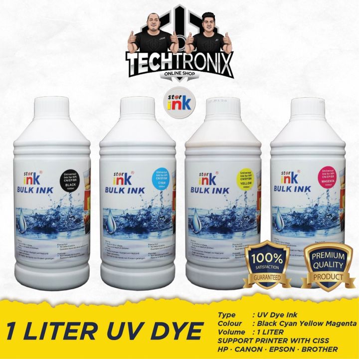 Ink Cartridges Starink 1 Liter Universal UV Dye Refill Ink Compatible ...