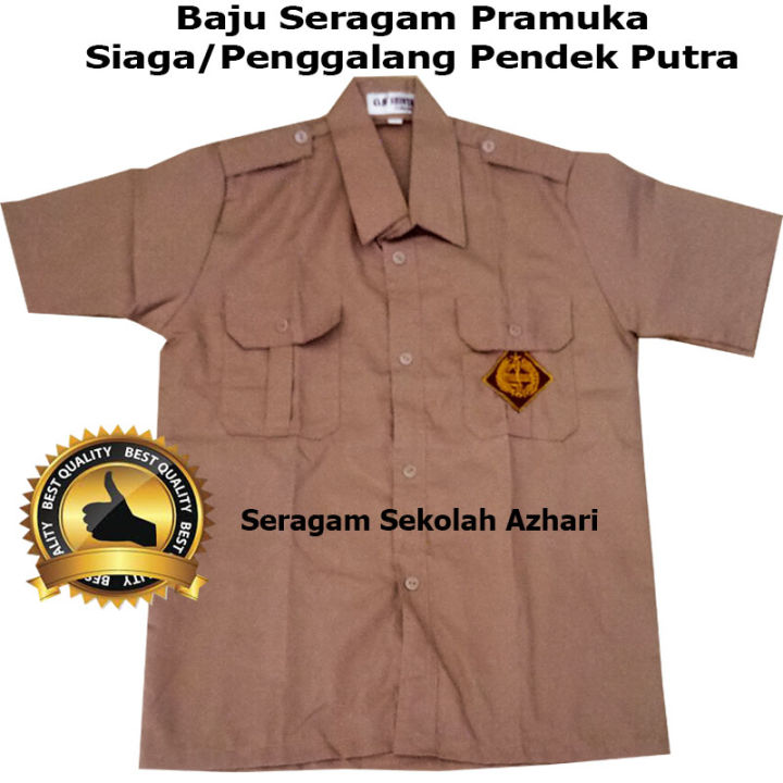 Baju Pramuka Laki Laki Lengan Pendek SD-Baju Pramuka SMP Pria Lengan ... Baju Pramuka Laki Laki Lengan Pendek SD-Baju Pramuka SMP Pria Lengan ...