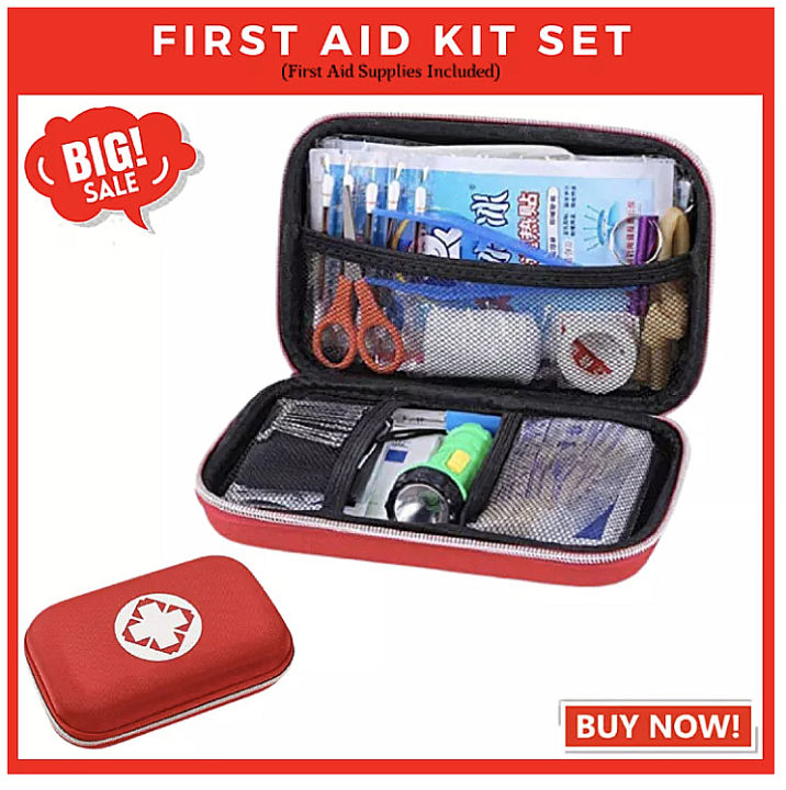 The Complete First Aid Kit Emergency Medical Kit with Supplies Inside ...