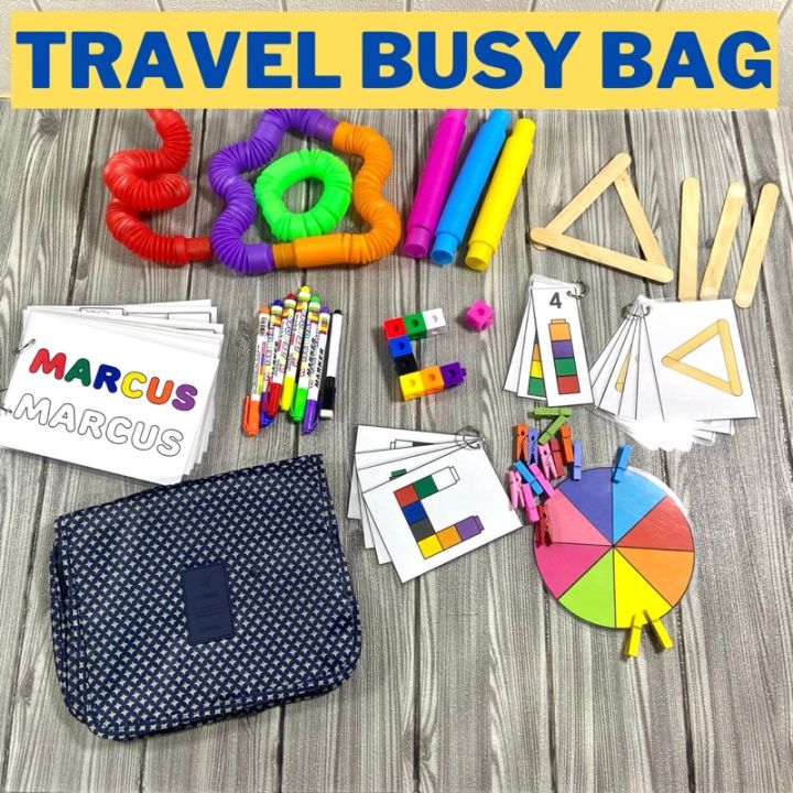 Travel Kit Bag Activities for Kids Children (Busy Books Bag) | Lazada PH