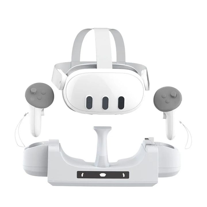 for Meta Quest 3 VR Wall Mountable Grip Contact Charging Dock and VR ...