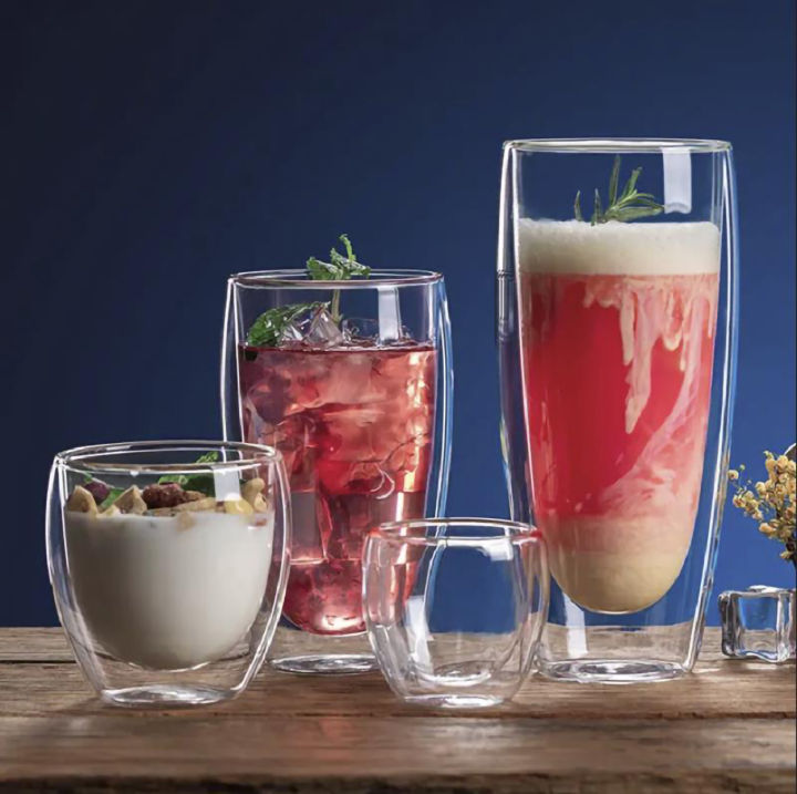 LuckyCat High Borosilicate Glass Cup Espresso Double Wall Glass Coffee ...