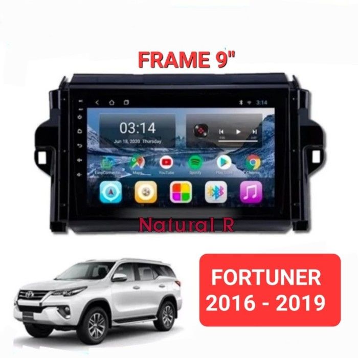 Paket Frame Fortuner 2016-2019 dgn HeadUnit Android 9 Inch | Lazada ...