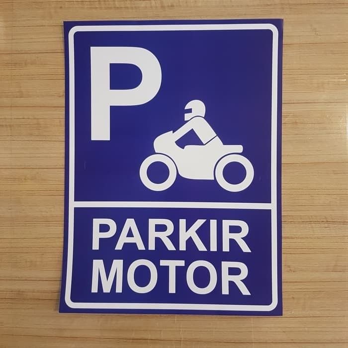 SIGN PLAT PARKIR MOTOR 40x60CM ALUMINIUM K3 SAFETY rambu | Lazada Indonesia