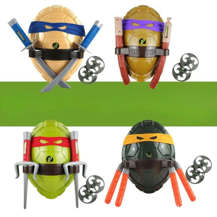 [COD]Thickened Ninja Turtle toy turtle shell weapon mask set wearable ...