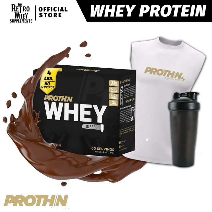 Prothin Whey Ripped 4LBS. (60 Servings) with or without Prothin Shaker ...