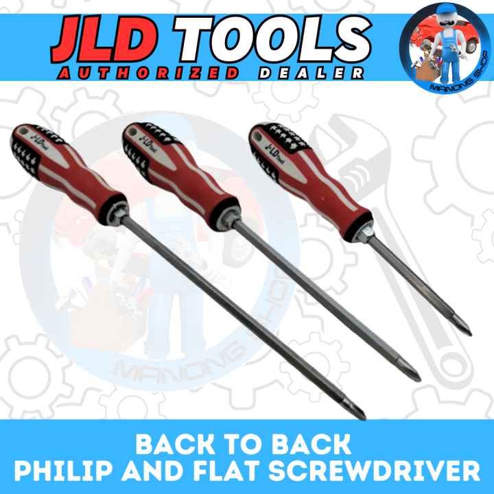 Manong Shop JLD Back to Back Screwdriver 8", 10", 12" with Variation Magnetic Tips High Quality ...