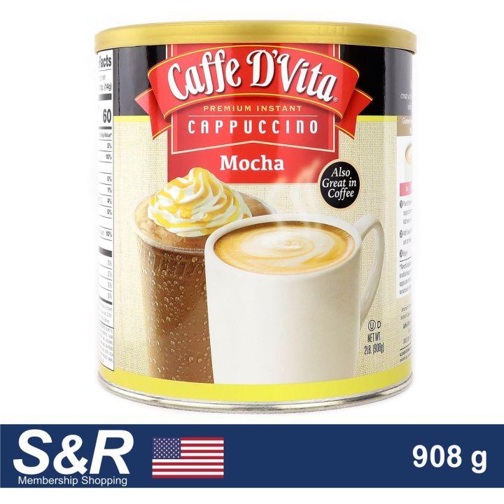Caffe D'Vita Premium Instant Cappuccino Mocha 908g | Lazada PH