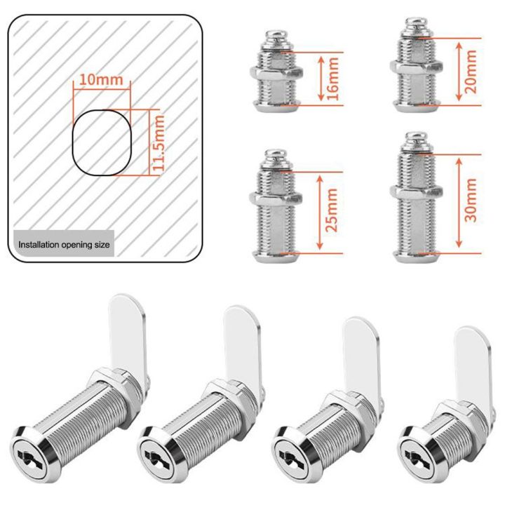 【MOREFINE】 Cabinet Zinc Alloy Cam Lock Small Type for Mailbox File Box ...