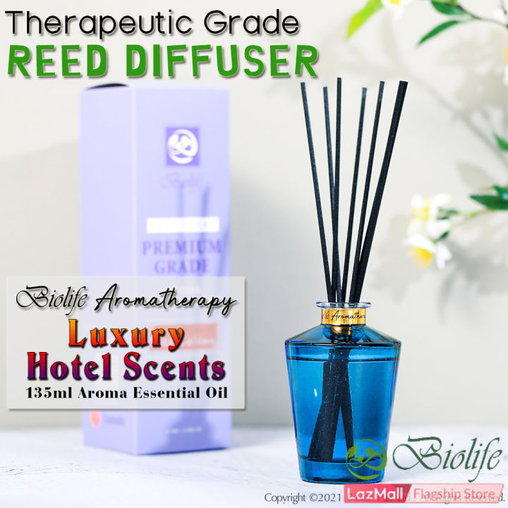 Biolife Premium Grade Aromatherapy Reed Diffuser (135ml Reed Diffuser ...