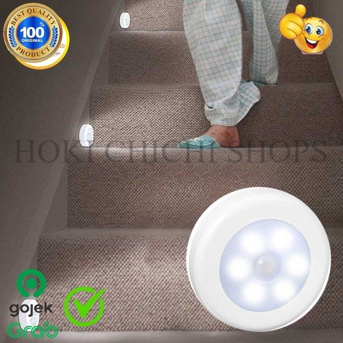 Lampu tempel led tangga rumah bioskop / lemari / kabinet sensor gerak ...