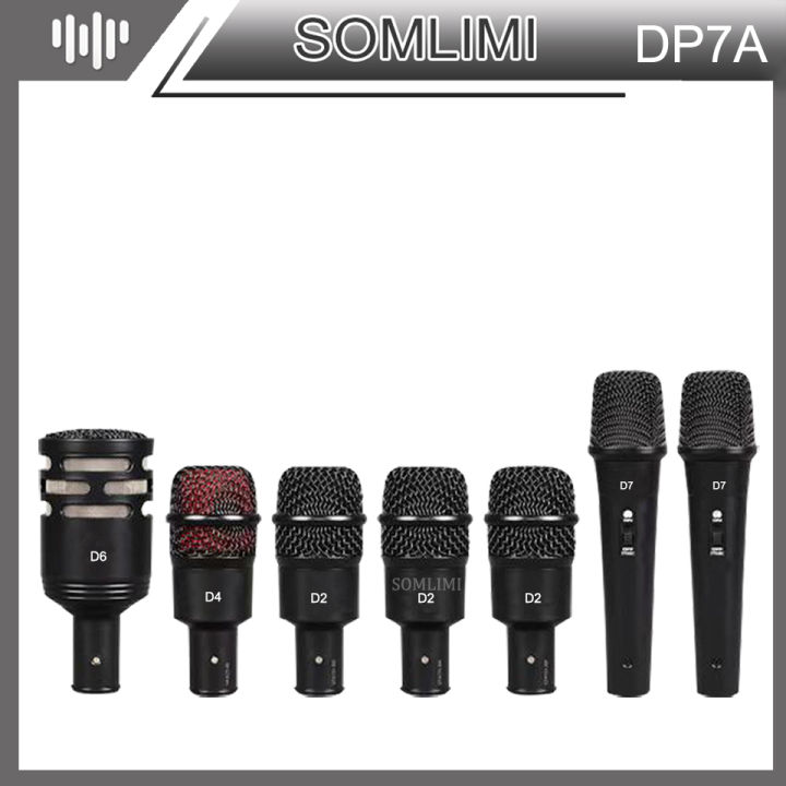 Som Professional Drum Kit Dp7a Seven Piece Fully Metal Wired Kit Bass ...