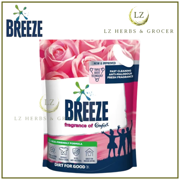 Breeze Liquid Detergent Refill Fragrance of Comfort 1.5kg Refill Pack ...