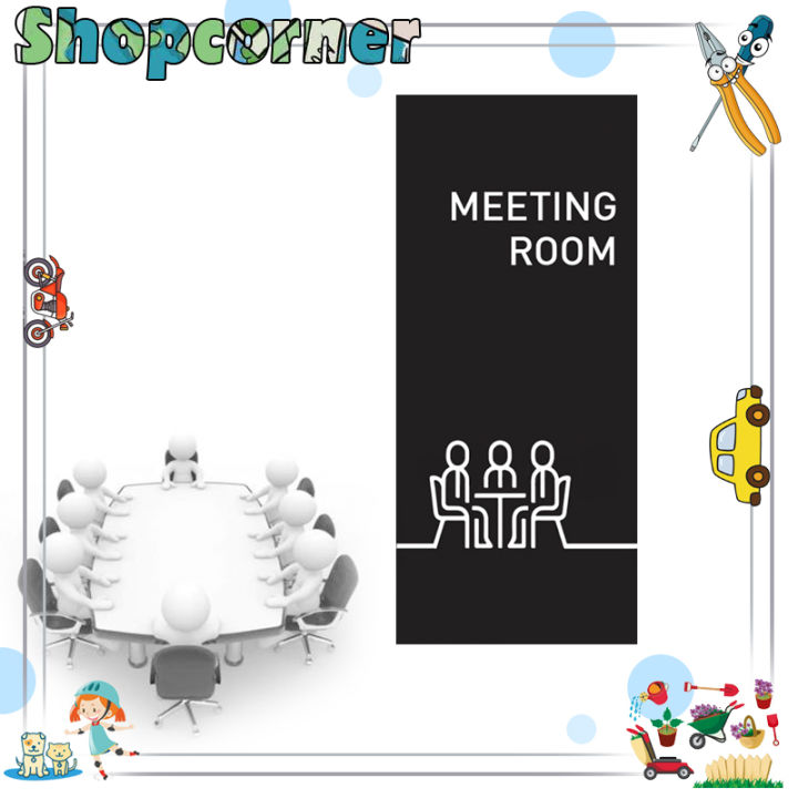 Sign Board Akrilik Meeting Room 10x23cm Label Signage Ruang Rapat ...