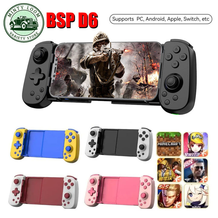 D6 Wireless Bt 50 Stretchable Gamepad For Mobile Phone Android Ios Devices Retractable Joystick 6213