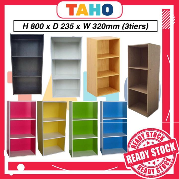 Book Rack Rak Buku 3 Tier Rack BookShelf Wooden Book Shelf Rack Storage ...