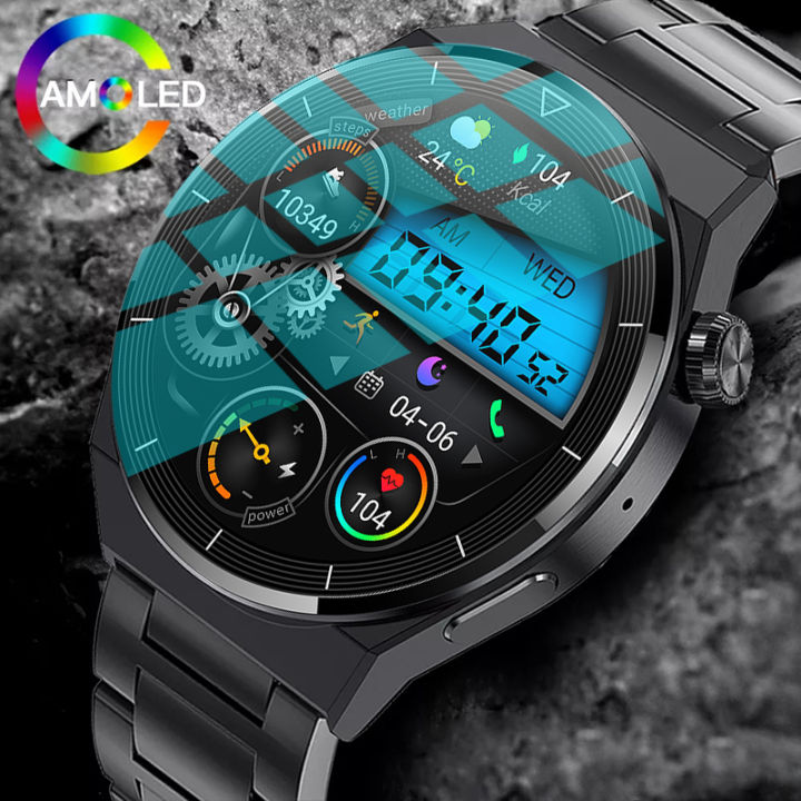 For huawei xiaomi NFC Smart Watch Men GT3 Pro AMOLED 390*390 HD Screen ...