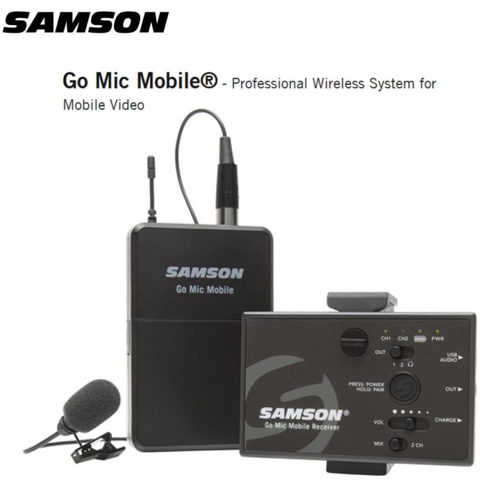 Samson Go Mic Mobile Wireless Microphone with LM8 Lavalier for Mobile | Lazada
