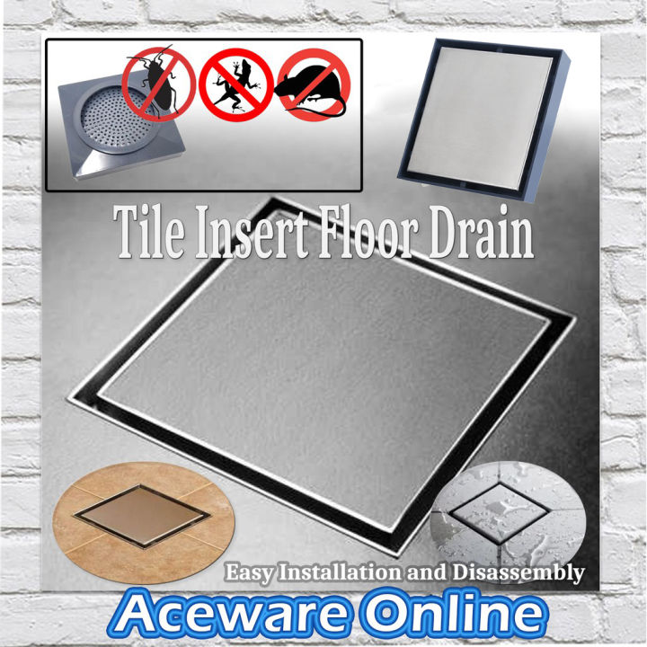 Stainless Steel Marble Tiles Embed Grating Anti-Insect Trap Insert ...