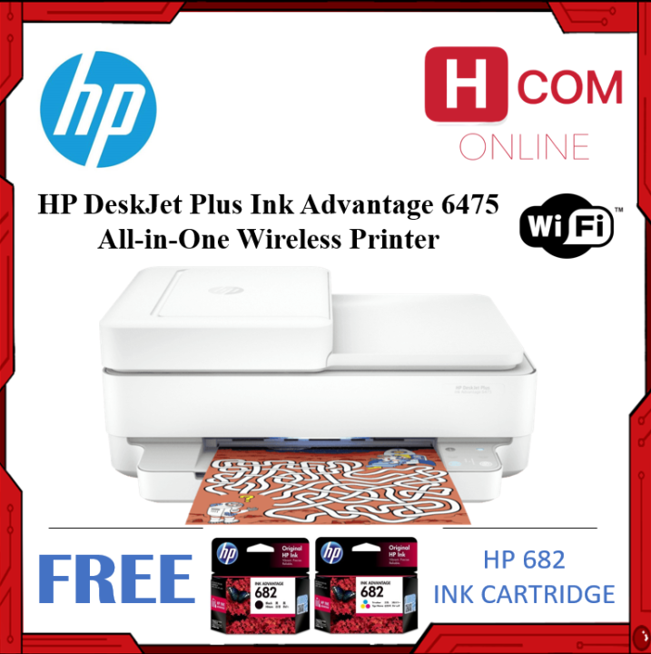 HP DeskJet Plus Ink Advantage 6475 All-in-One Wireless Printer - Print ...
