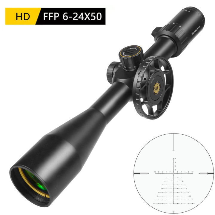WESTHUNTER HD 6-24X50 FFP Scope Long Range First Focal Plane scope Side ...