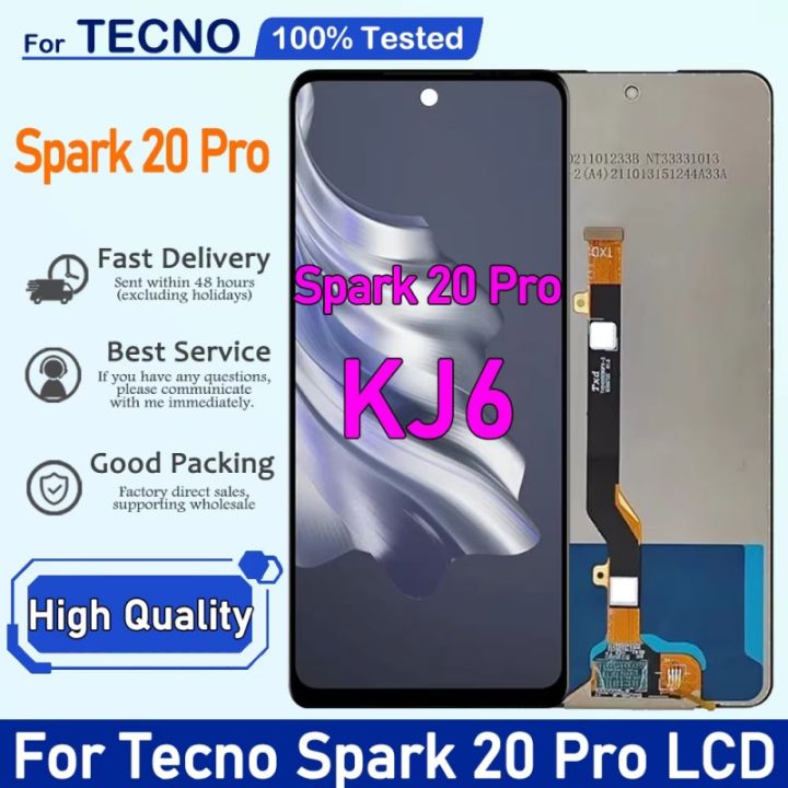XD 6.78 Inch High Quality For Tecno Spark 20 Pro KJ6 LCD Display Touch ...
