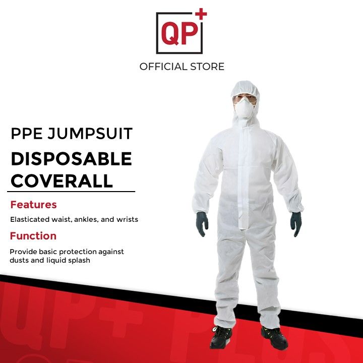 [stock Clearance] Non Woven Ppe Disposable Coverall Pp Suit Frontliner