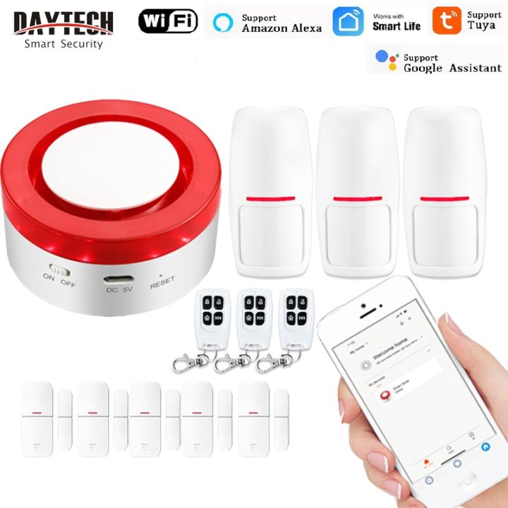 DAYTECH Home Security Alarm System Wireless Home Alarm System WiFi ... DAYTECH Home Security Alarm System Wireless Home Alarm System WiFi ...