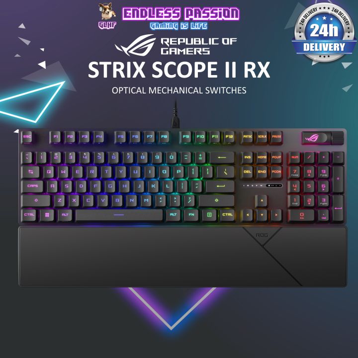 ROG Strix Scope II RX Optical Mechanical Gaming Keyboard - ROG RX ...