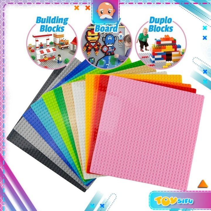 Square Baseplate Building Blocks Base Bricks Display Deco Plate ...