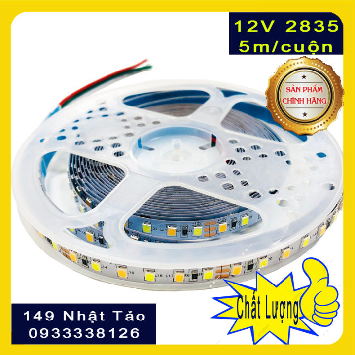 Led Dây Dán 12v 2835 120 Leds/m 5m/cuộn Siêu sáng siêu bền chuyên dùng ...