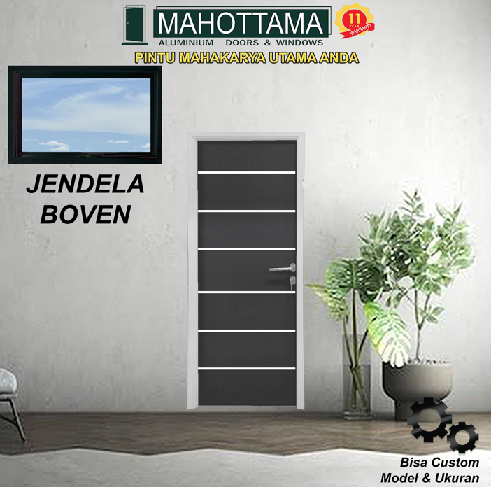 jendela bouvenlight aluminium 60 x 30 boven jungkit bisa custom ukuran ...